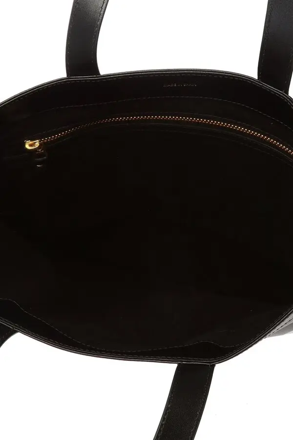 Comme Des Garçons Leather Shopper Bag - Black