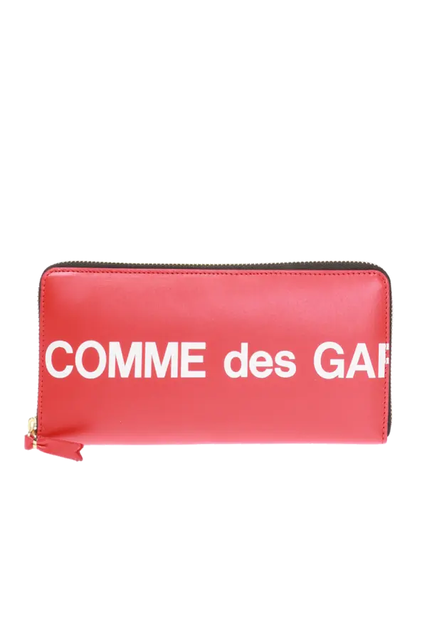 Comme Des Garçons Logo-printed Wallet - Red