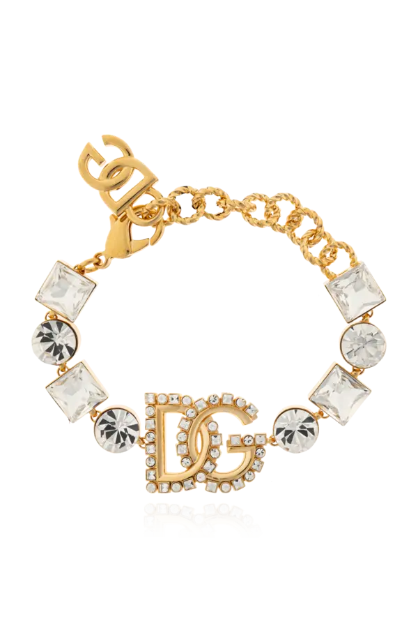 Dolce & Gabbana Crystal-embellished Bracelet - Gold