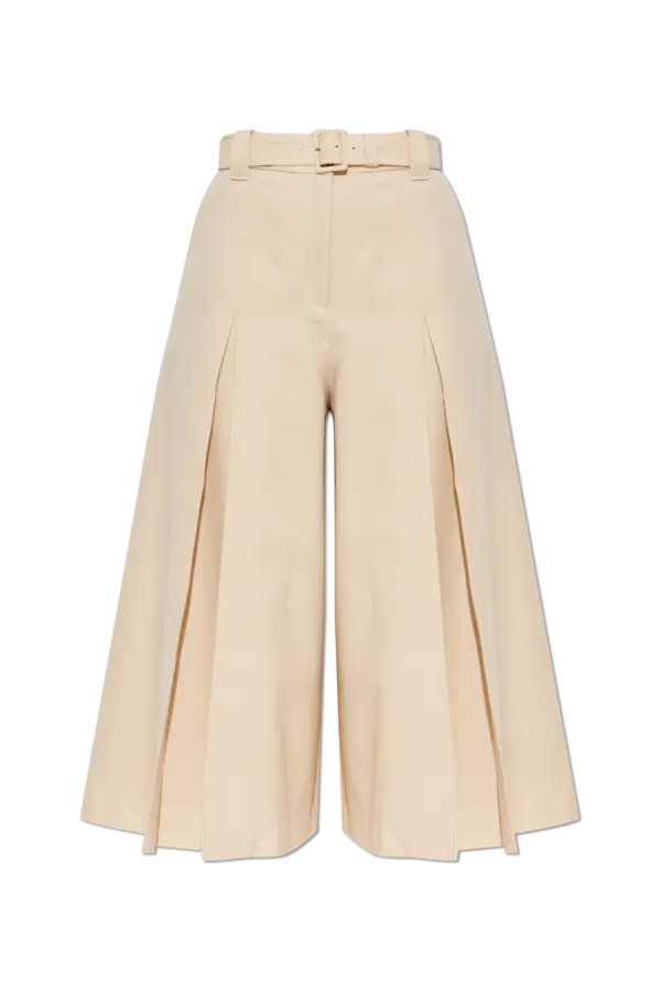 Zimmermann Wool Wide-leg Trousers With Slits