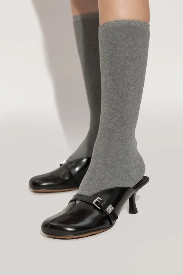 GANNI Heeled Mules - Black