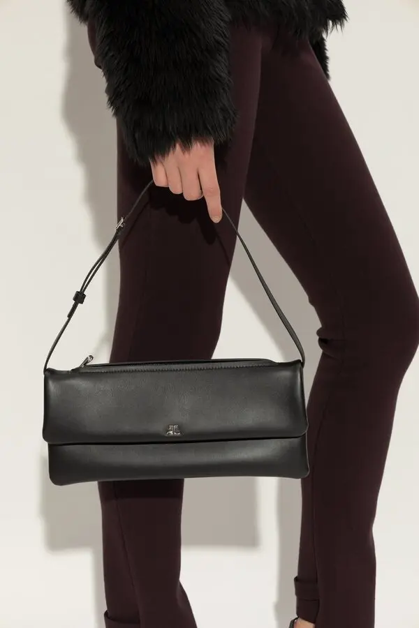 COURREGES Leather Shoulder Bag