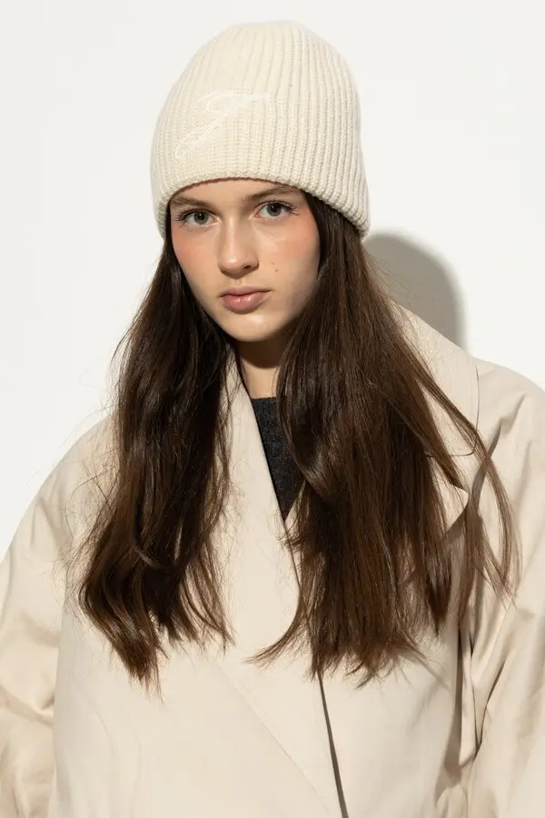 Jacquemus Woolen Espiral Hat - Cream