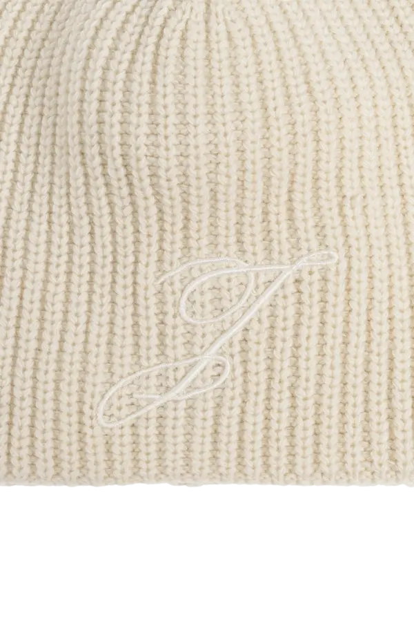 Jacquemus Woolen Espiral Hat - Cream