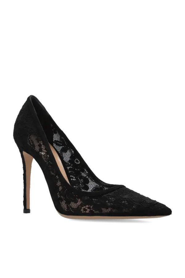 GIANVITO ROSSI Claudia Lace Stilettos - Black