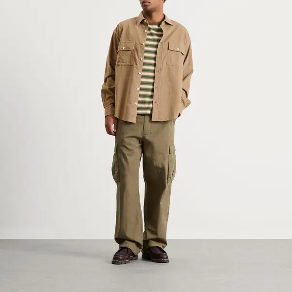 CAFÉ MOUNTAIN Double Pocket Seersucker Cord Heritage Shirt