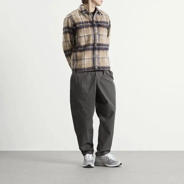 KESTIN Haston Jacket - Oat Check Brushed Wool