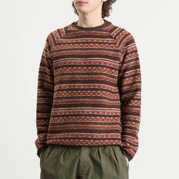 KESTIN Junction Knitted Fairisle Sweatshirt
