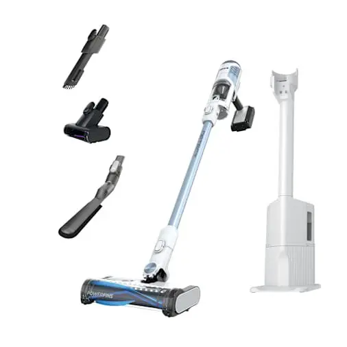 SHARK Detect Clean & Empty Cordless Auto-empty System With Powerfins Multi Surface Brushroll Vacuum - Rotator White/cloudy Blue