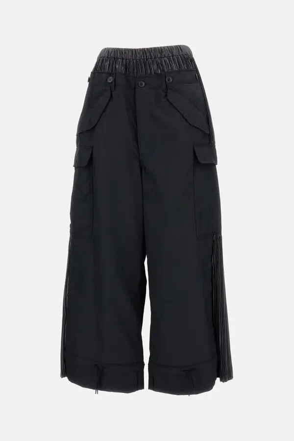 Junya Watanabe Pantalone Baggy Cargo - Nero