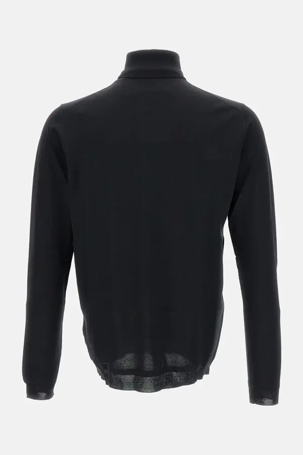 GOES BOTANICAL Extrafine Merino Wool Turtleneck Sweater - Nero