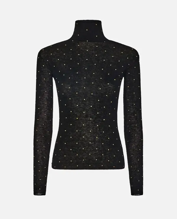 Rabanne Turtleneck Sweater With Appliqués