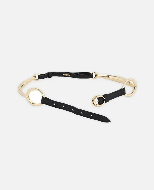 Rabanne Leather Belt - Nero