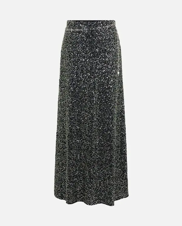 Rabanne Long Skirt With Appliqués