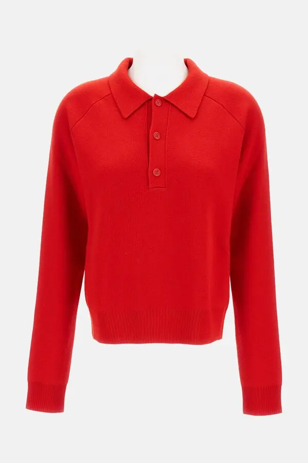 META CAMPANIA COLLECTIVE Merino Wool Polo Shirt