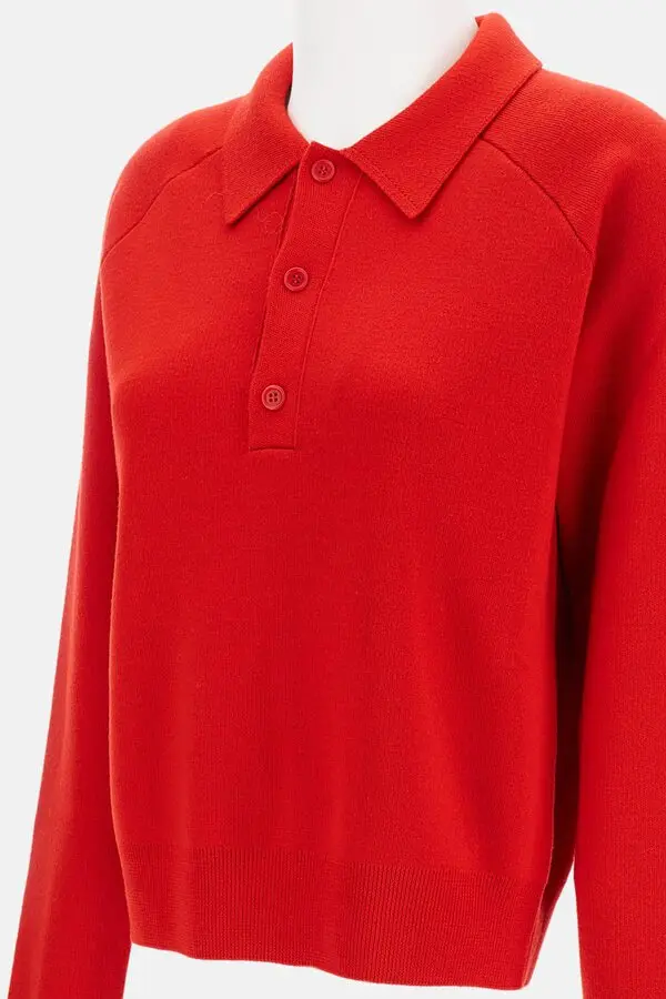 META CAMPANIA COLLECTIVE Merino Wool Polo Shirt