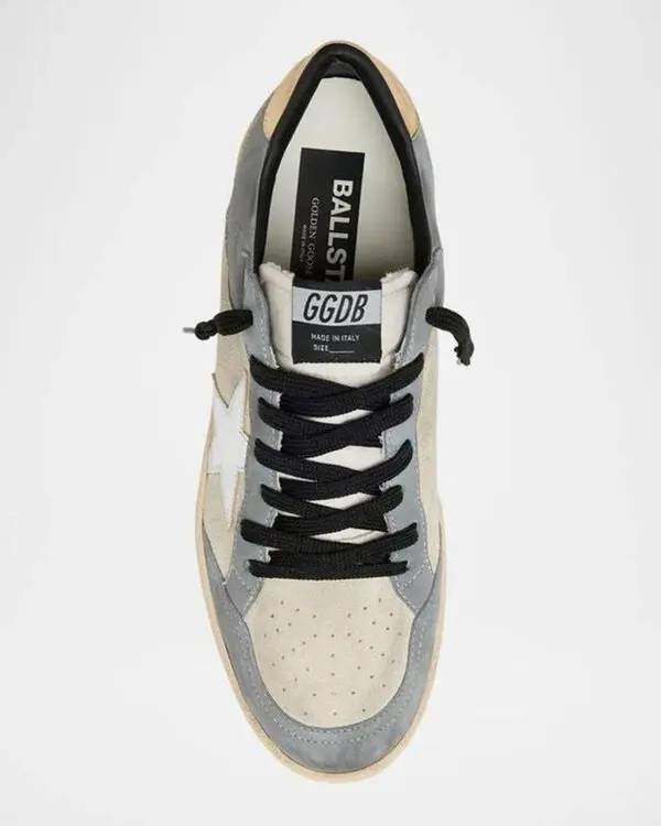 GOLDEN GOOSE Ball Star Leather Low-top Sneakers - Gray