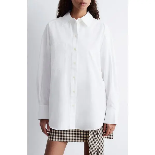 & Other Stories Oversized Cotton Button-up Shirt