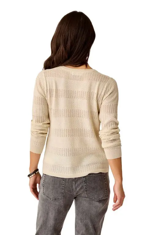CAVE DESIGNS Amara Pointelle Sweater - Birch