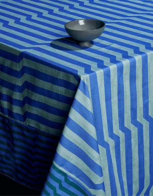TORTUGA FORMA Stripe Tablecloth Reversible