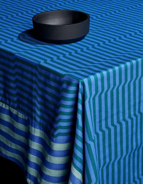 TORTUGA FORMA Stripe Tablecloth Reversible