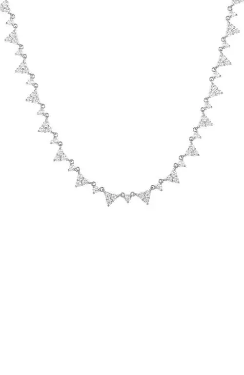 UNTAMED PETALS Dana Pave Choker Necklace - Silver
