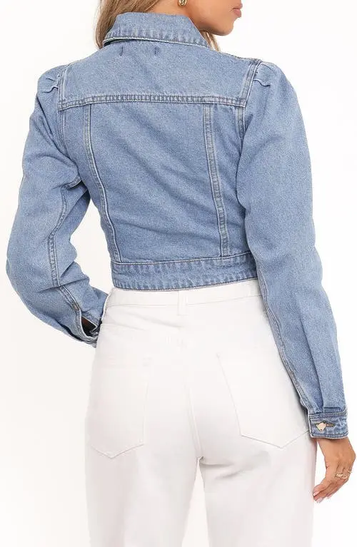 PETAL & PUP Faun Denim Crop Jacket