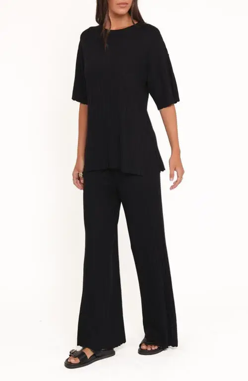 PETAL & PUP Alix Ribbed Sweater And Pants Set