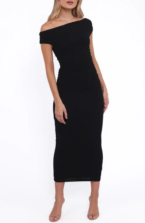 PETAL & PUP Off-the-shoulder Body-con Dress