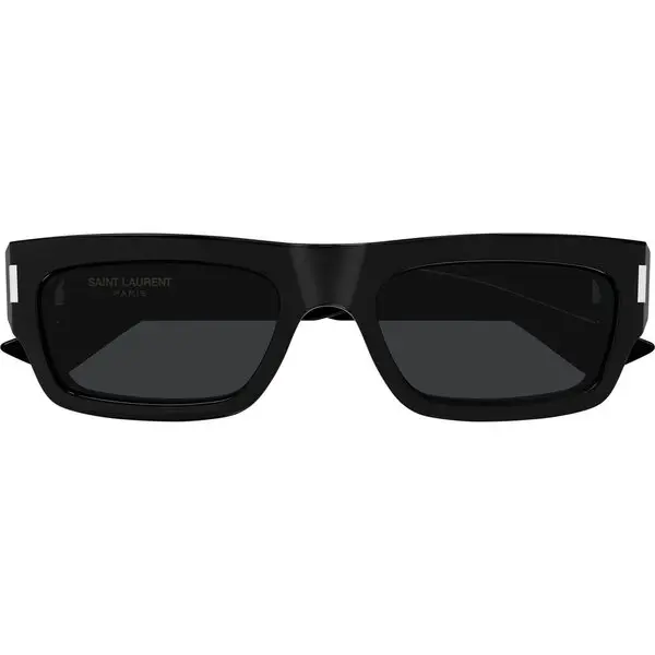 Saint Laurent 54mm Rectangular Sunglasses - Black