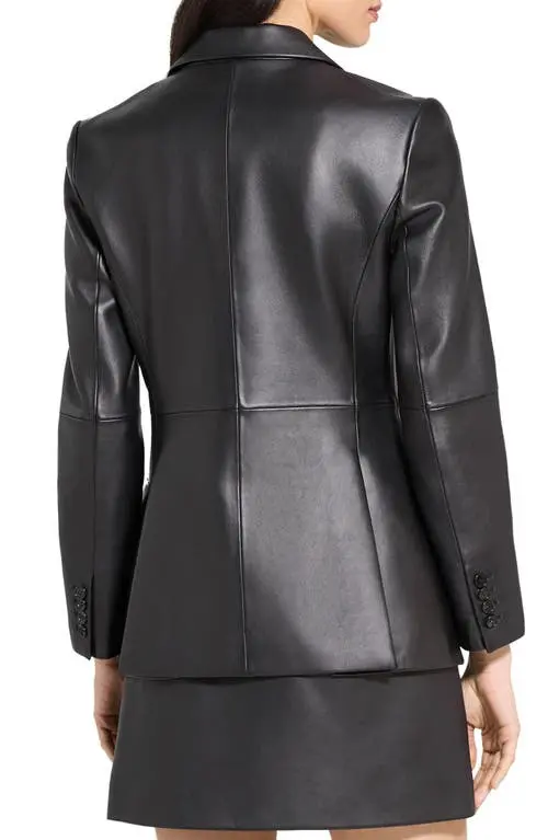 Theory Lynnia Leather Blazer - Black