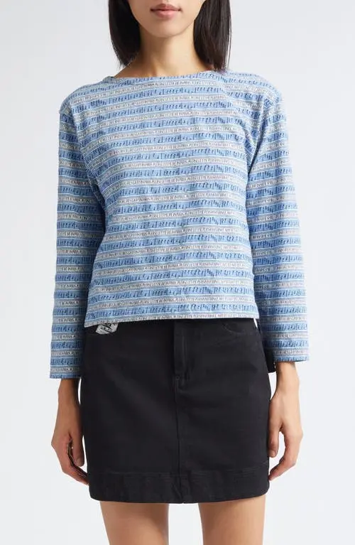BODE Lyric Jacquard Stripe Long Sleeve T-shirt