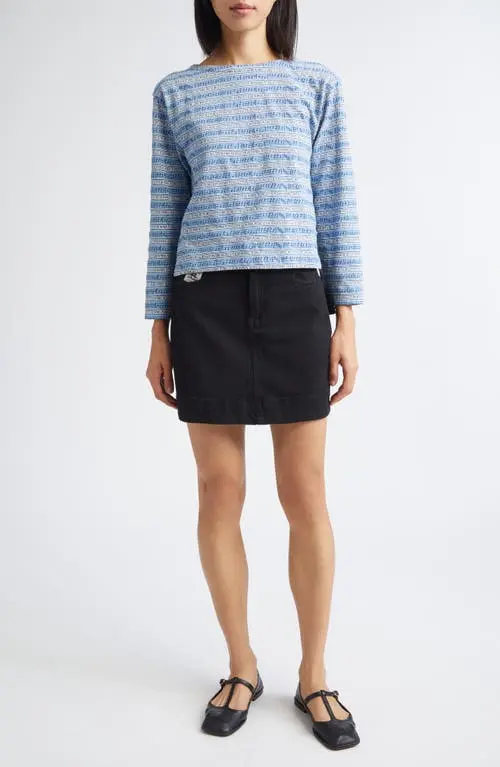 BODE Lyric Jacquard Stripe Long Sleeve T-shirt