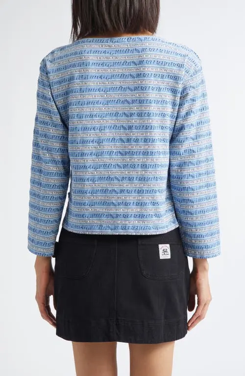 BODE Lyric Jacquard Stripe Long Sleeve T-shirt