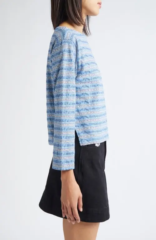 BODE Lyric Jacquard Stripe Long Sleeve T-shirt