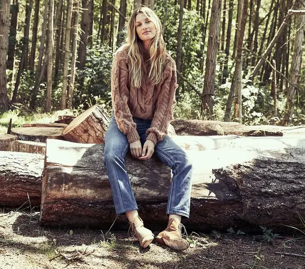 HMD Alpaca Blend Popcorn Stitch Cable Knit Sweater