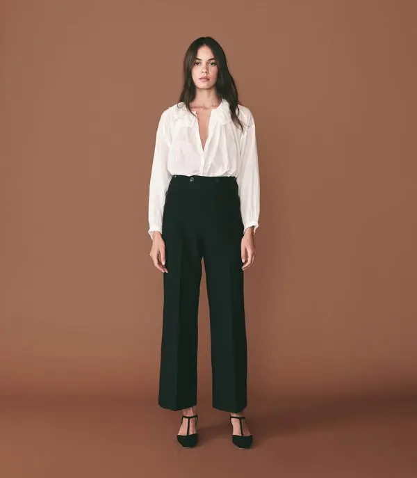 HMD Glenne Wide-leg Wool-blend Pants