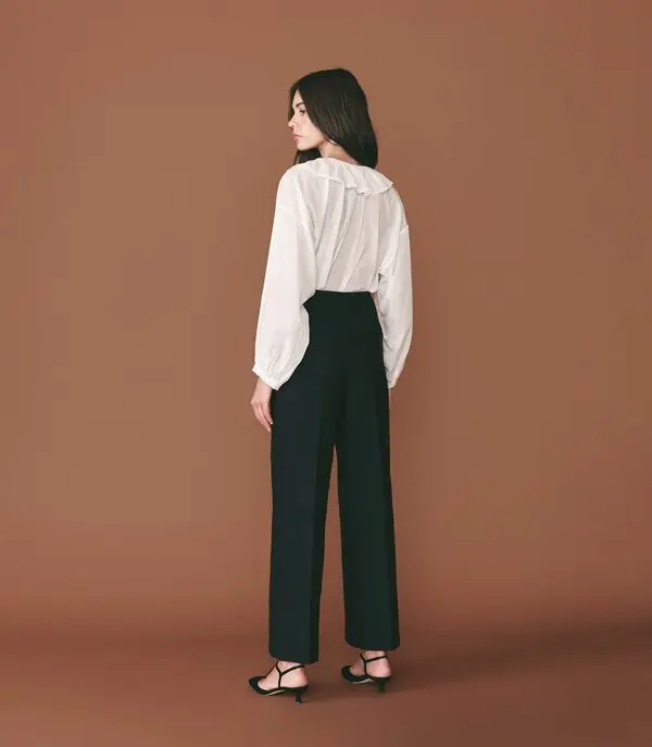 HMD Glenne Wide-leg Wool-blend Pants