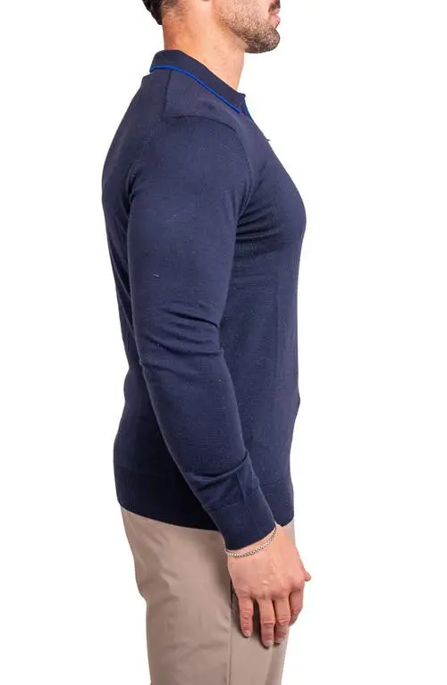 MACEOO Knitted Passion Quarter Zip Sweater