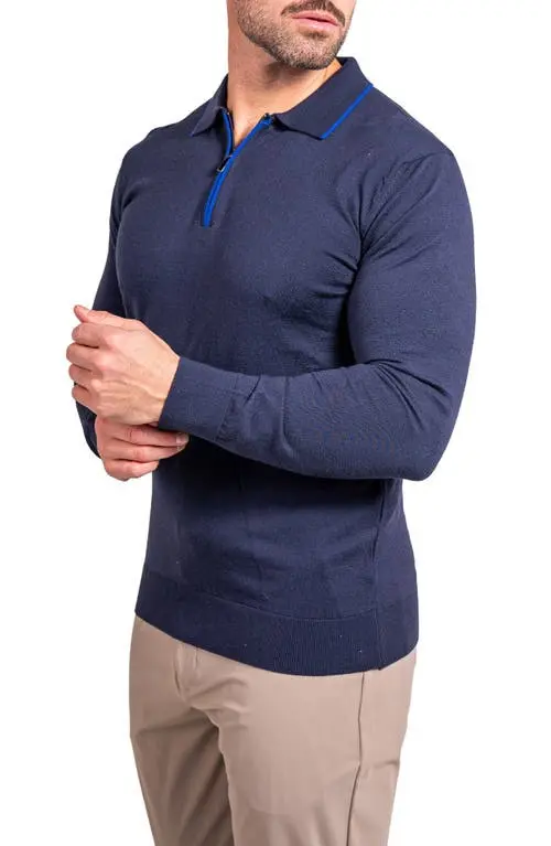 MACEOO Knitted Passion Quarter Zip Sweater