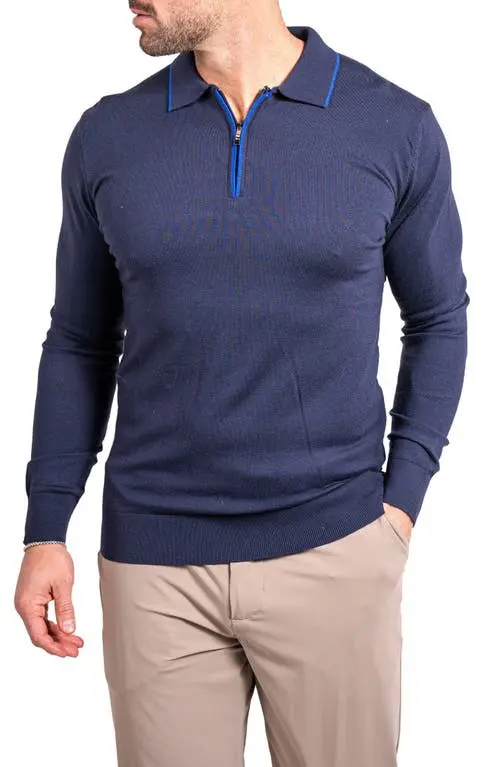 MACEOO Knitted Passion Quarter Zip Sweater