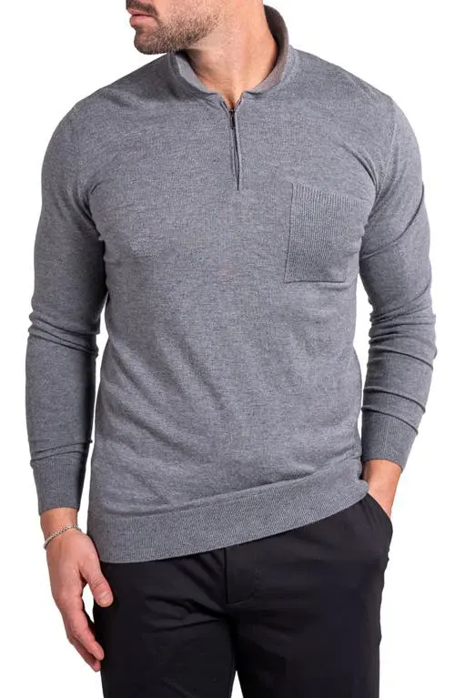 MACEOO Knitted Passion Quarter Zip Sweater