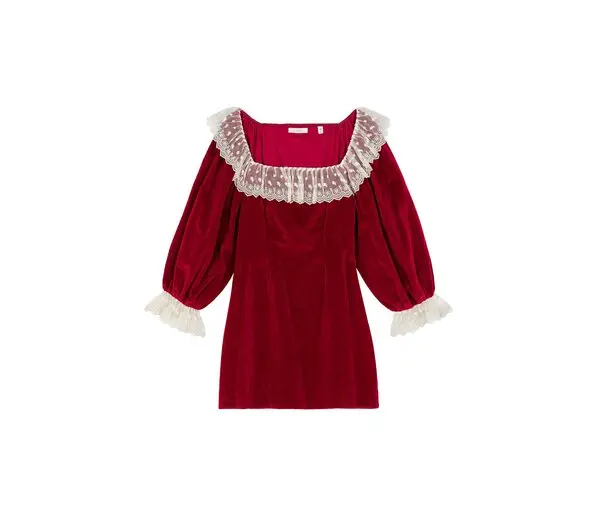 HMD Franique Velvet Mini Dress