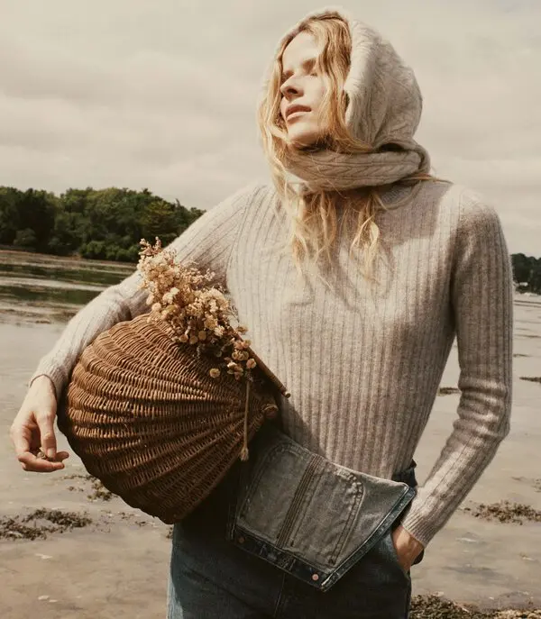 HMD Hyeres Cashmere Sweater - Raincloud