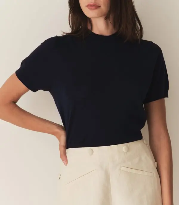 HMD Colombe Knit Top - Deep Navy