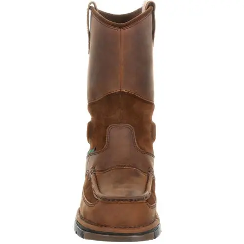 GEORGIA BOOT Waterproof Wellington Work Boots - Brown