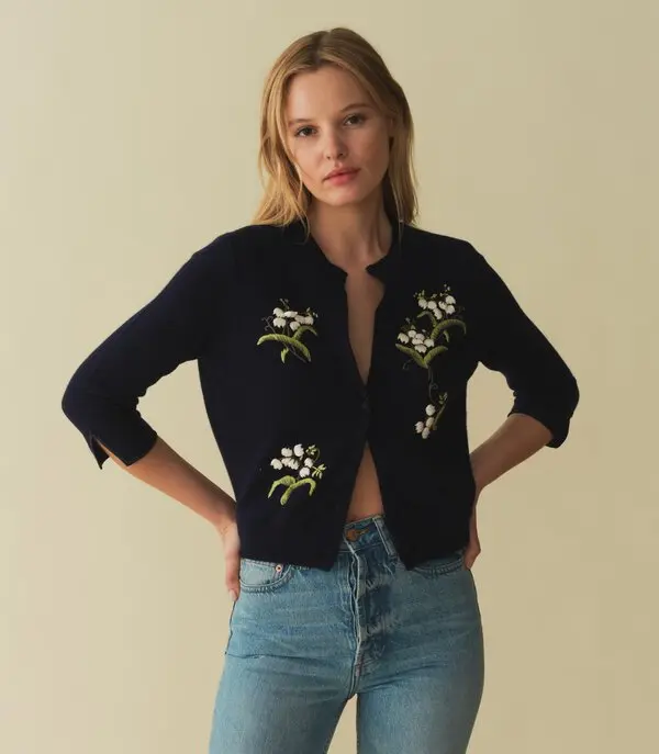 HMD Dôen Heirloom Teresa Cardigan - Navy