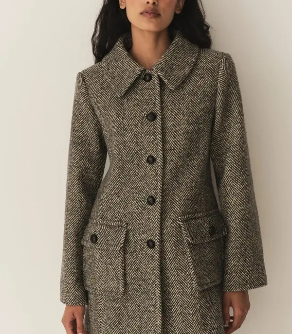 HMD Bonnaire Tailored Tweed Coat