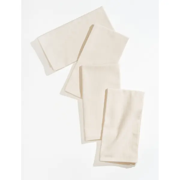TORTUGA FORMA Sabi Formal Dinner Napkins Set Of 4 - Rice
