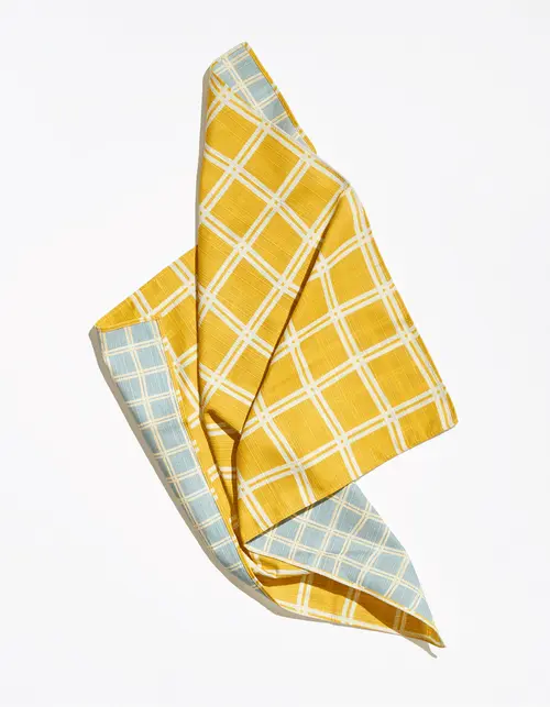 TORTUGA FORMA Grid Dinner Napkinshigh Season Set Of 4 - Sky